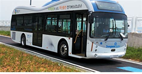 무선충전 전기버스 도로 달린다 달리면 자동으로 충전