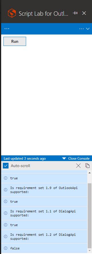Outlook Online Reporting Incorrect Dialog Api Support · Issue 1476