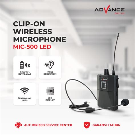 Jual Advance Mic Mic Bando Wireless Mic Clip On Microphone Eksternal Shopee Indonesia