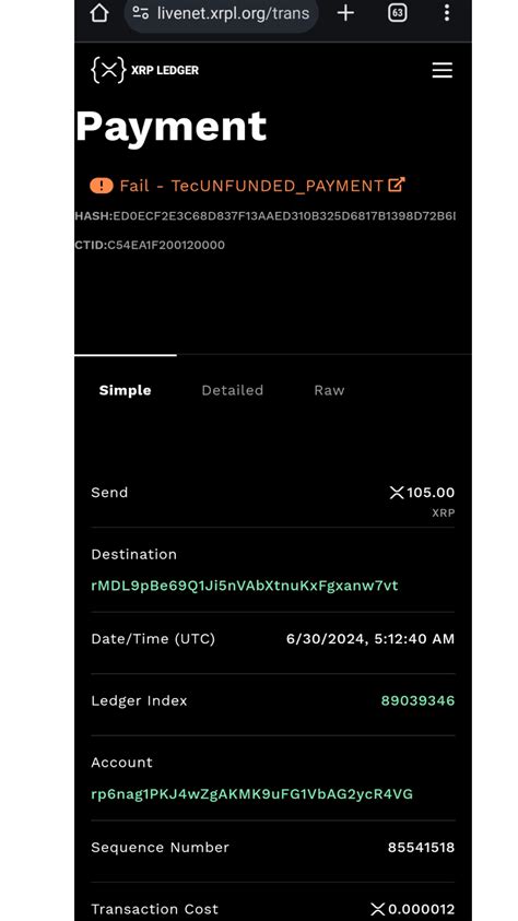 Xrp Transaction Keeps Failing Can Someone Explain This Ruphold