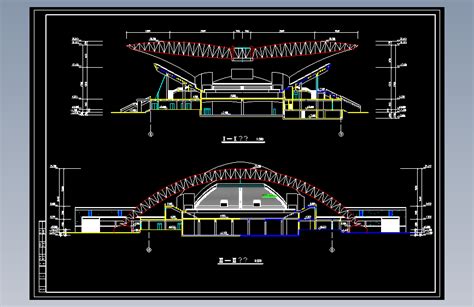 某大学体育馆方案图autocad 2000模型图纸下载 懒石网