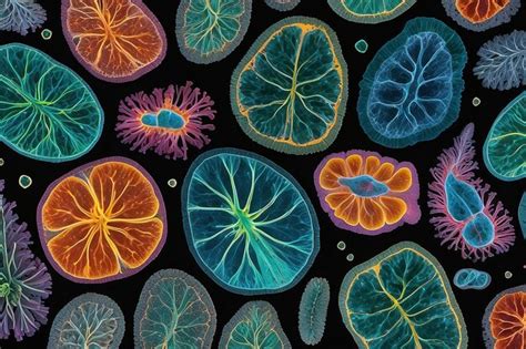 Plant Cells Viewed Via A Microscope Generative Ai Premium Ai Generated Image