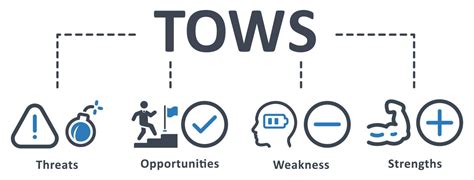 Tows Icon Vector Illustration Tows Threats Opportunities