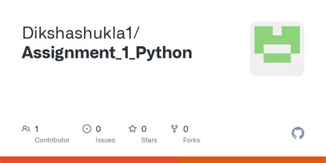 Github Dikshashukla Assignment Python