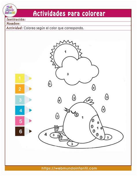 Actividades Para Colorear Para Niños De Preescolar
