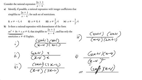 Simplifying Rational Functions Example Youtube