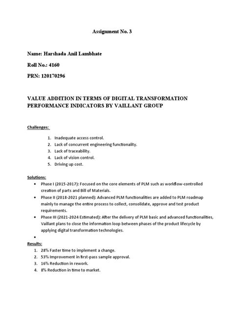 plm assignment 3 pdf technology and engineering