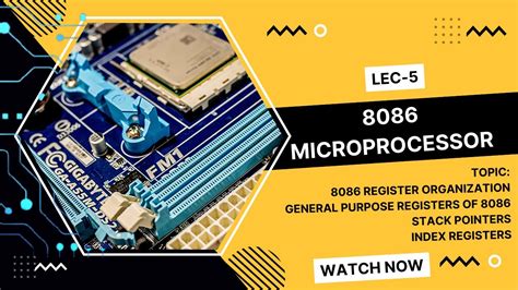 Registers Of 8086 General Purpose Stack Pointer Index Registers Lec 05 8086 Microprocessor