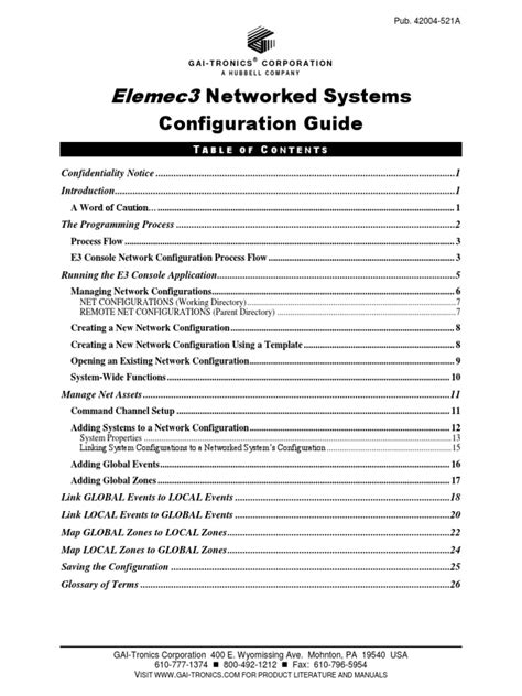 elemec3 system configuration guide pdf computer file computer network