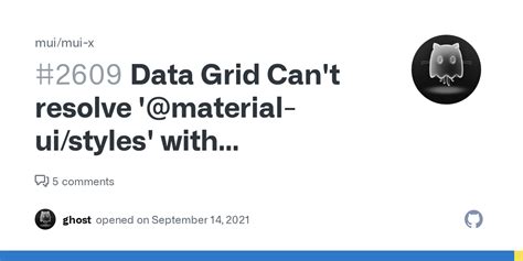 Data Grid Cant Resolve Material Uistyles With Material Ui