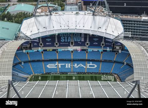 An Aerial View Of The Etihad Stadium And The New North Stand Extension