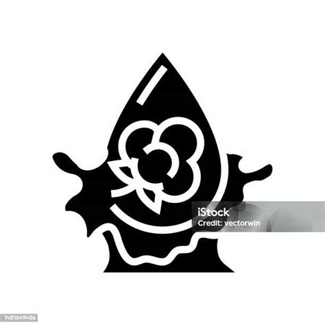 면실유 액체 노란색 글리프 아이콘 벡터 일러스트 레이 션 기체 물리 구조에 대한 스톡 벡터 아트 및 기타 이미지 기체 물리 구조 기포 꿀 Istock