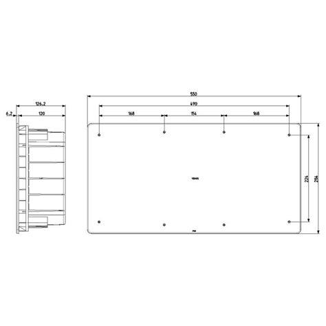 Vimar Recessed Junction Box 515x248x120mm V70211