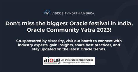 Viscosity North America On Linkedin Vna23 Orapub Aioug Ocyatra Oraclecloud Oracledatabase