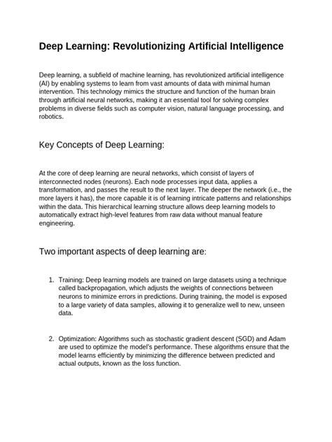 Deep Learning Pdf Deep Learning Artificial Neural Network