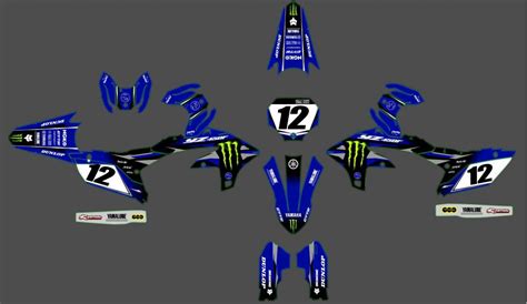 Kit Déco Yamaha 250 Yzf 2024 Monster Boutique Kit Déco Moto