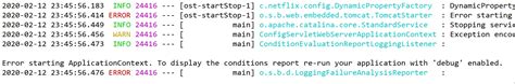 O S B Web Embedded Tomcat TomcatStarter Error Starting Tomcat Context