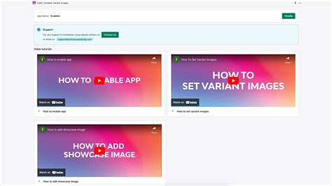 vimg multiple variant images shopify app multiple variant images
