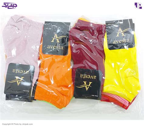 جوراب مچی نخی زنانه و مردانه کف کش طرح 12 رنگی