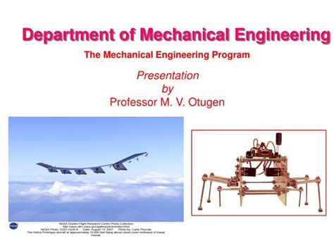 PPT Department Of Mechanical Engineering PowerPoint Presentation Free Download ID