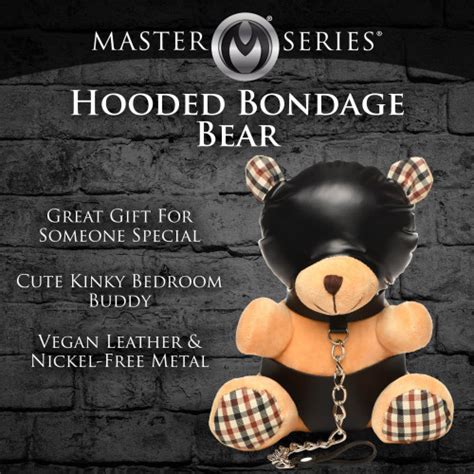Xr Brands Master Series Hooded Bondage Teddy Bear Dallas Novelty