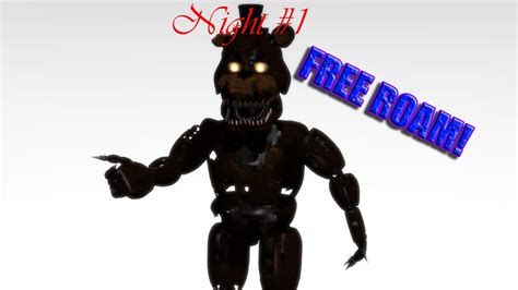 Fnaf 4 Free Roam 3d Night 1 Youtube