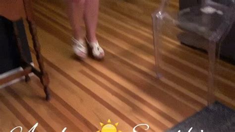 Sexy Strappy Wedge Pedal Pumping A Big Truck Azalea Sunshine