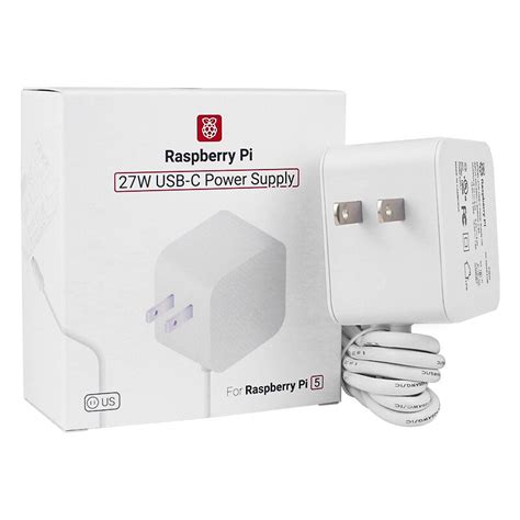 공식 라즈베리 파이 Usb C 전원 공급 장치 라즈베리 파이 5 용 Eu 미국 영국 플러그 Pd 충전 호환 27w 5