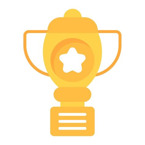 Premium Vector Trophy Flat Illustration