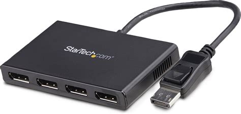 Amazon Com StarTech Com 4 Port DisplayPort 1 2 Splitter DisplayPort To 4x DP Multi Monitor