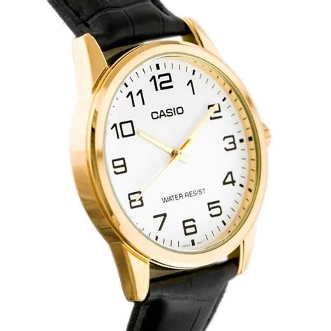 Reloj Casio Mtp V001gl 7b Cuero Hombre Negro Klokker