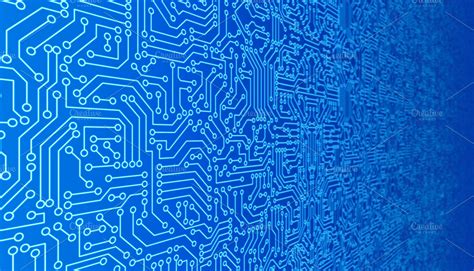 Blue Circuit Board Pattern Texture ~ Illustrations ~ Creative Market
