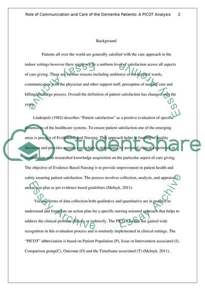 PICO Assignment Example Topics And Well Written Essays Words