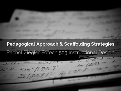 Webquest 3 Pedagogical Approach And Scaffolding Strategie