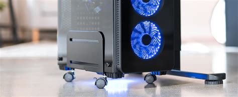 VIVO Large Computer Tower Desktop ATX Case CPU Steel Rolling Stand Cm To Cm Wide