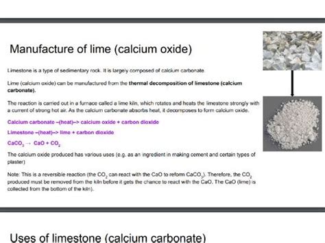Cie Igcse Coordinated Sciences C13 Carbonates Teaching Resources