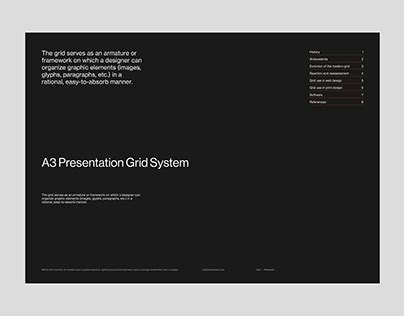A3 Presentation Grid System Modular And Document Grid Behance