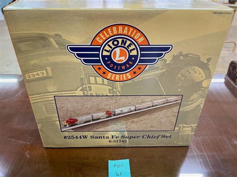 Bid Now Lionel Postwar Celebration Series 6 31742 2544w Santa Fe