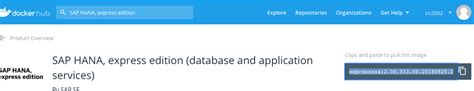 installing sap hana express edition server apps with docker · issue 3041 · sap tutorials