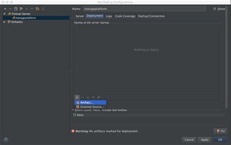 Idea初始配置从发布javaee项目到tomcat需要的配置javaee配置artifacts Csdn博客