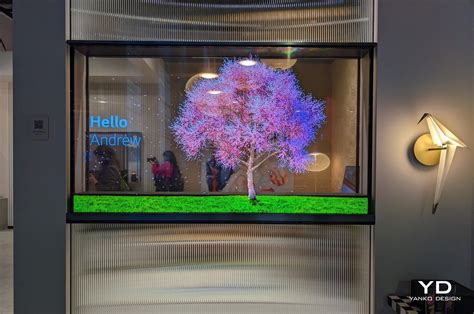 Lg Signature Oled T Transparent Tv Removes The Ugly Black Rectangle In The Room Yanko Design