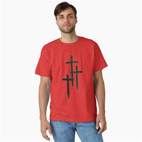 Three Crosses Sticker For Sale By Painterfrank Redbubble