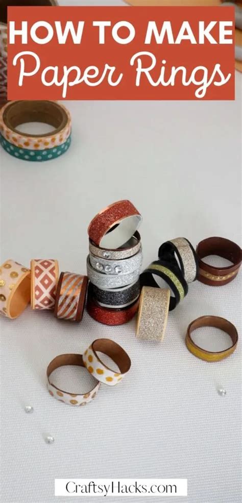 How To Make A Paper Ring Step By Step Tutorial Craftsy Hacks