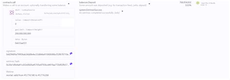 Polkadot Js How To See The Parameters That Were Passed Into A