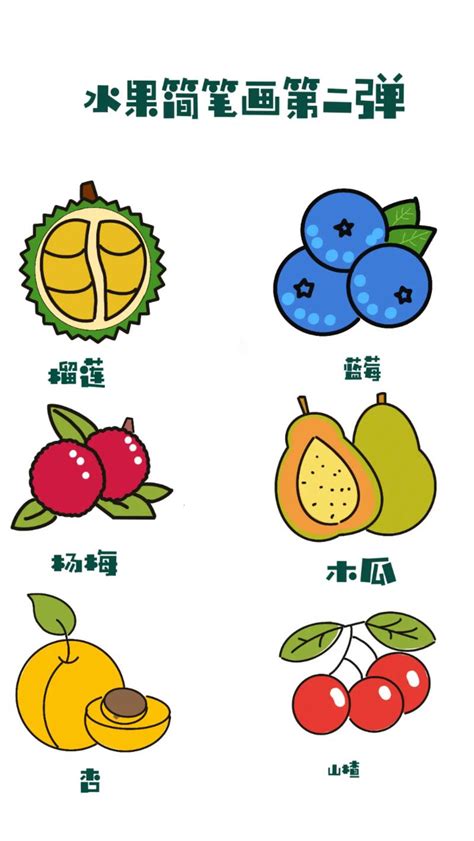 简笔画水果大全 可爱简单漂亮简单 简笔画水果大全 可爱 简单 漂亮 画趣文库（我爱生活）