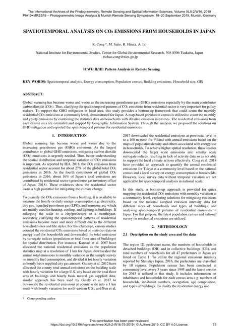 Pdf Spatiotemporal Analysis On Co 2 Emissions From Households In Japan