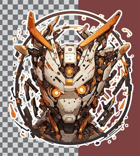 Premium Psd Robot Firefly Color Of Orange And White