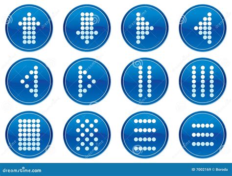 Matrix Symbols Icon Set Stock Vector Illustration Of Matrix 7002169