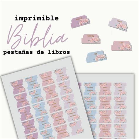Pestañas Imprimibles De La Biblia Pestañas De La Biblia Dorada