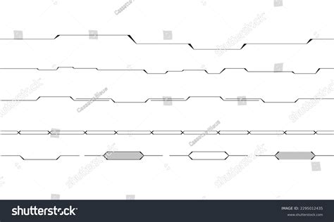 Futuristic Interface Asset Elements Graphic Design เวกเตอร์สต็อก ปลอด